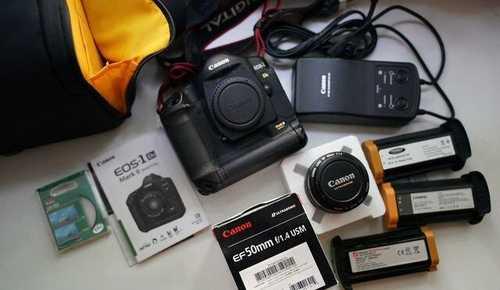 Canon EOS-1Ds + Canon EF 50mm f/1.4 USM + сумка