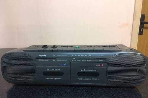 Sanyo stereo radio double cassette