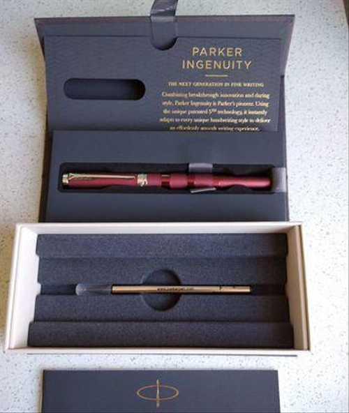 Ручка Parker 5-TH Ingenuity Deluxe Large Deep RED