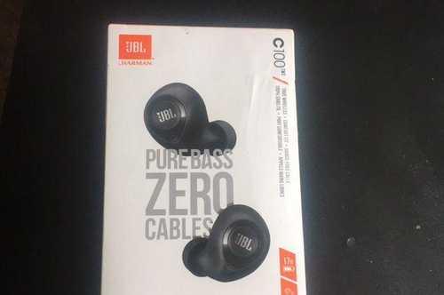 Беспроводные наушники JBL C100 новые