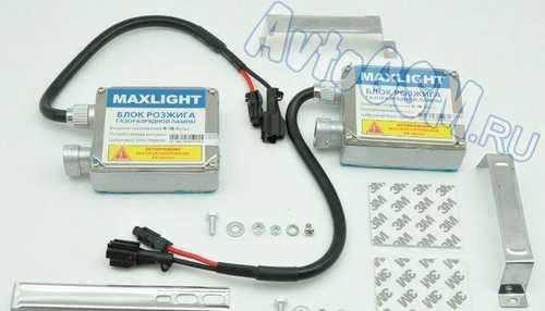 Ксенон MaxLight H11 5000K - белый свет с холодным оттенком, вибрационная стойкость, плавный розжиг ламп, низкий пусковой ток, надежная электроизоляци