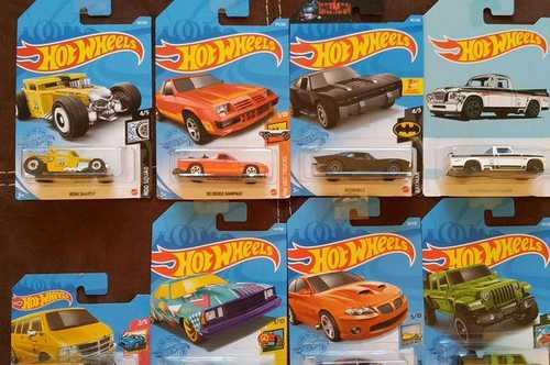 Модели Hot wheels 2017-2021