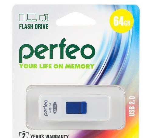 Флешка Perfeo 64GB S03 White