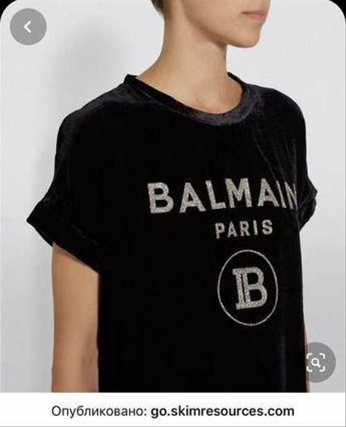 Бархатный топ Balmain оригинал