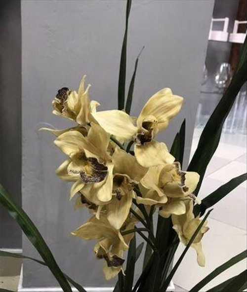Искусственные цветы орхидея, декор цветы