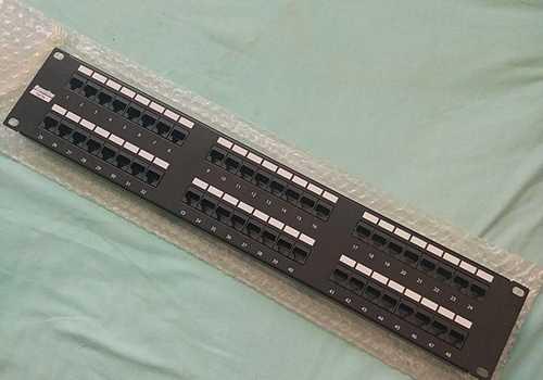 Патч-панель Hyperline Cat.5e 19" 2U CAT.5E 48 порт