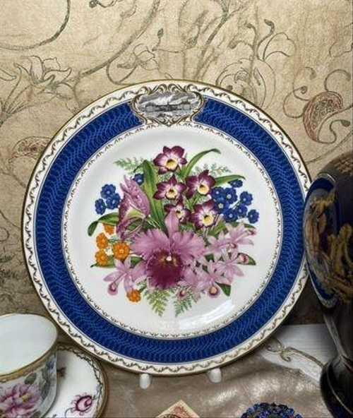 Декоративные тарелки с цветами Англия,Франция