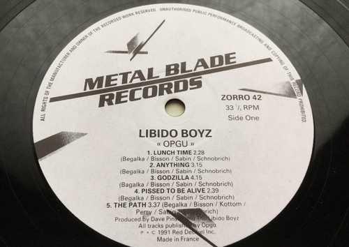 Libido Boyz " opgu " 1991