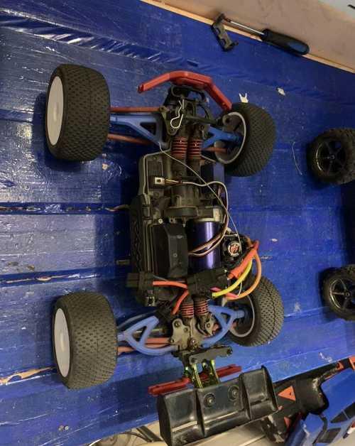 E-Revo 1/16 Traxxas в полный разбор все запчасти