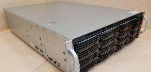 3U/2xE5-2609v2/X9DRD-A/16HDD3.5/SAS9201-16i/2x800W