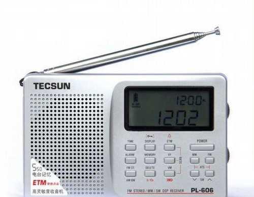 Tecsun PL-606 портативный радиоприемник FM стерео