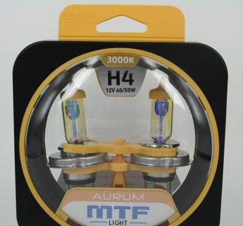 Лампа MTF H4-12-60/55 3000K Aurum NEW набор 2шт