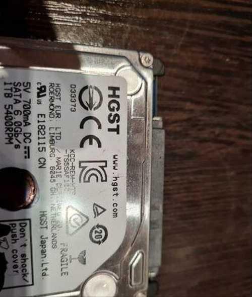 1TB HDD 2.5" hitachi hgst HTS541010A9E680