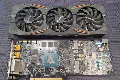 Gigabyte GeForce GTX 1070 8gb не рабочая