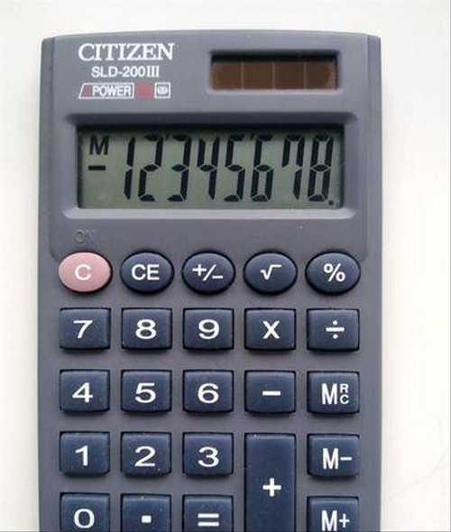 Калькулятор карманный Citizen
