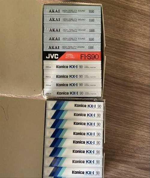 Аудиокассеты новые запечатанные Konica JVC Acai