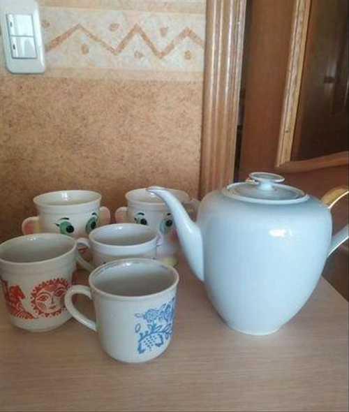Посуда СССР кружки чайники бокалы