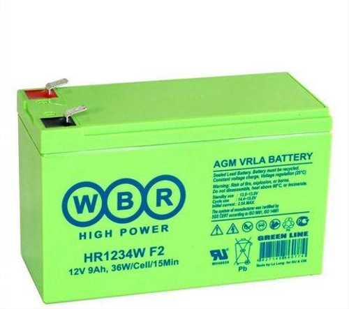 Аккумуляторы для ибп WBR HR 1234W 9Ач UPS сервер