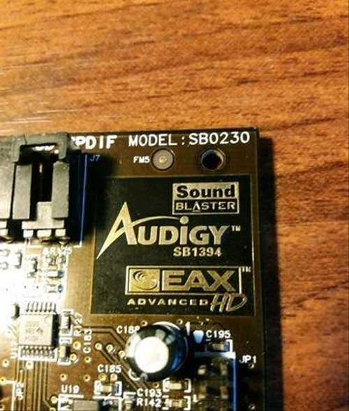 Sound Blaster Audigy SB1394 EAX advanced HD