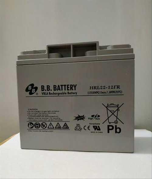 Аккумуляторы BB. Battery HRL 22-12FR