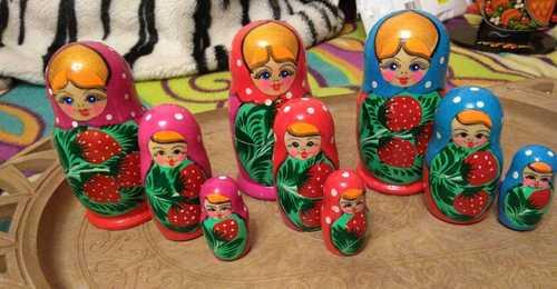 Бильбоке, бирюльки, матрешки и деревянные игрушки