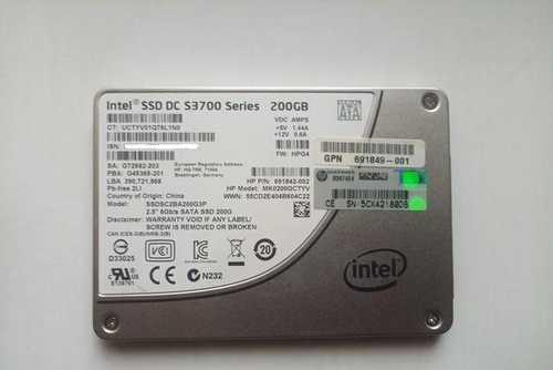 Intel HPE DC S3700 400 GB eMLC SATA