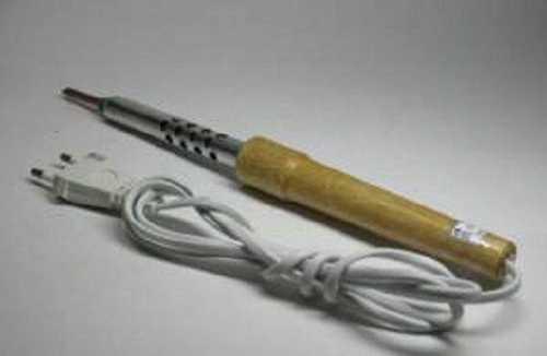 Паяльник 25Вт-220В (г.Псков) деревянная ручка