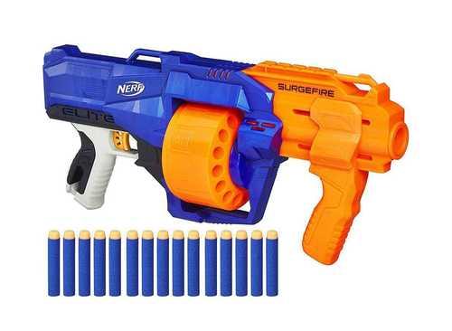 Nerf / Игрушка бластер элит Сёрджфайр