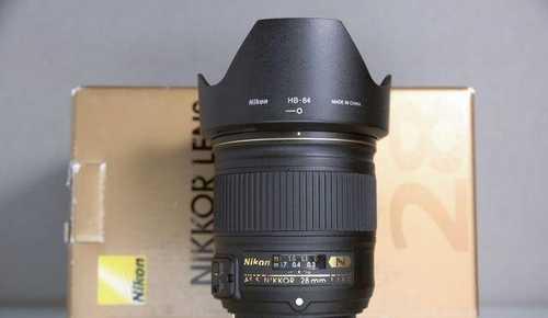 Nikon AF-S 28mm f/1.8G Nikkor