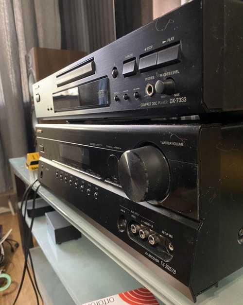 AV ресивер Onkyo TX-SR578 + CD плеер Onkyo DX-7333