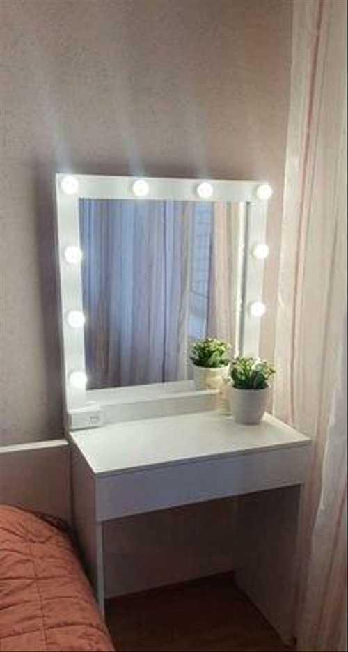 Хофф туалетный столик с зеркалом и подсветкой