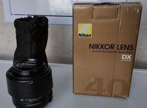 Объектив af-s dx micro nikkor 40 mm f/2.8 G