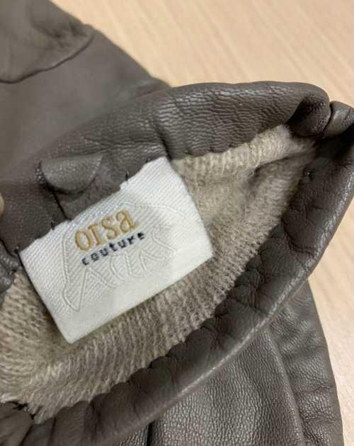 Перчатки кожа Orsa couture
