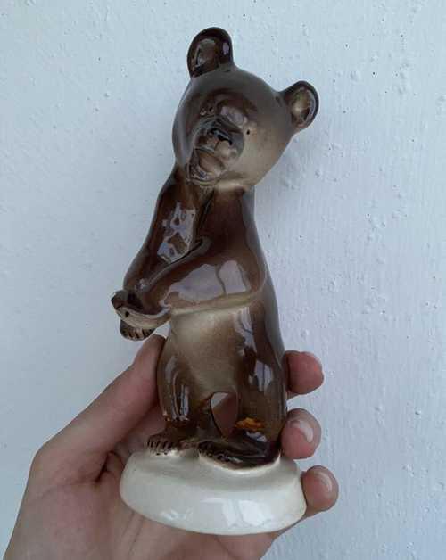 Фарфоровая статуэтка лфз Бурый Медведь