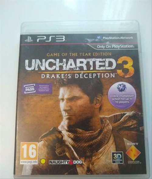 Uncharted 3 (издание игра года дляPS3)