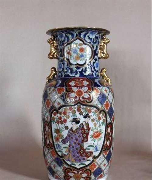 Антикварная гигантская китайская ваза. Шинуазри