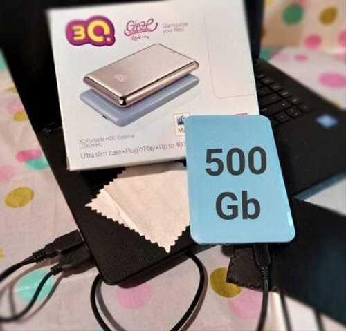 Внешние жёсткие диски 3Q HDD 500gb новые
