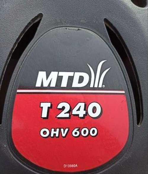 Мотокультиватор MTD T/240 OHV 600 | Festima.Ru - Мониторинг объявлений