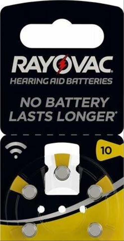 Батарейка ZA10 rayovac BL6 оптом