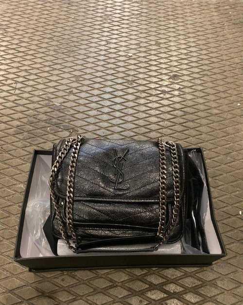Новая женская сумка кроссбоди Saint Laurent черная
