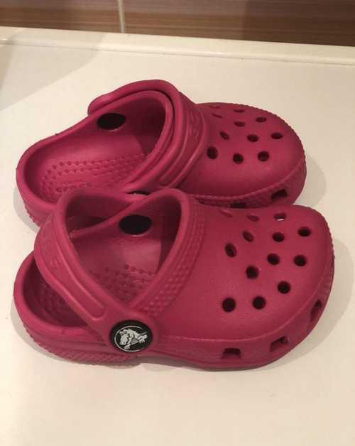 Crocs (сабо) детские розовые (новые)