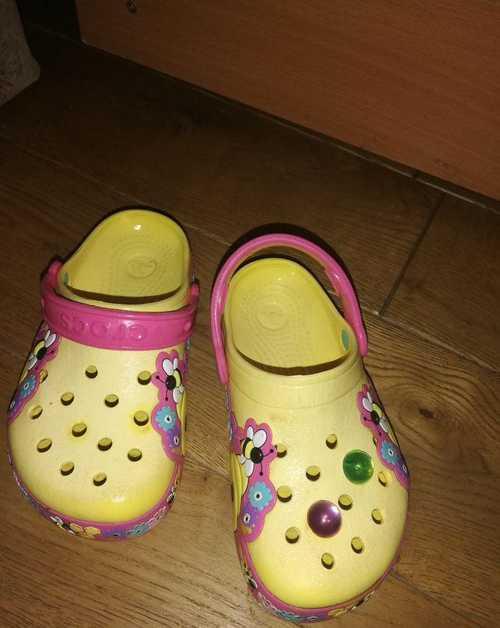 Crocs шлепанцы для девочки
