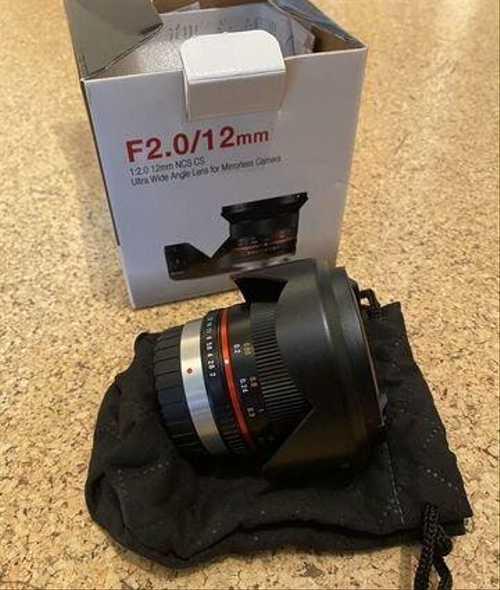 Samyang f2.0 12mm MFT micro4/3