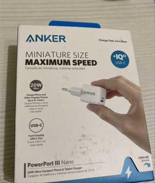 Сетевое зарядное устройство Anker PowerPort 3 Nano