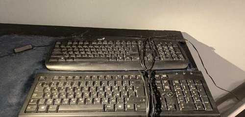 Компьютерные клавиатуры Genius и HP
