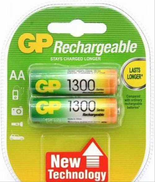 Аккумулятор бытовой GP R6 AA BL2 NI-MH 1300mAh