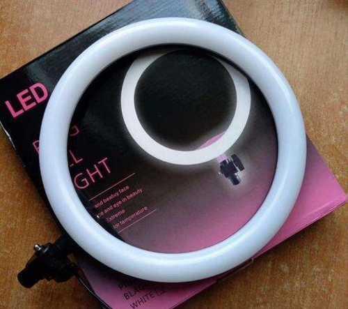 Лампа кольцевая 26 см с Bluetooth пультом оптом