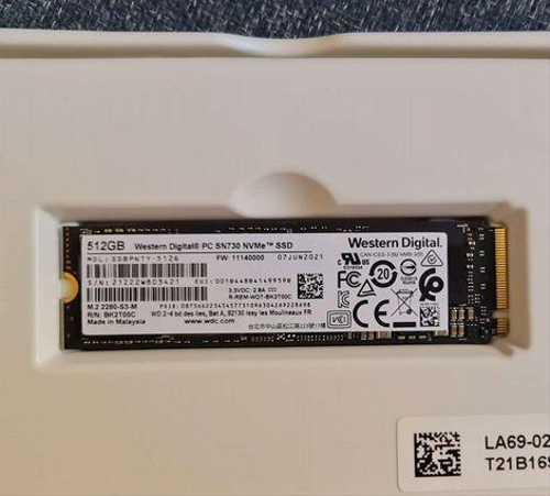 M.2 SSD накопитель 512 гб Western Digital SN730