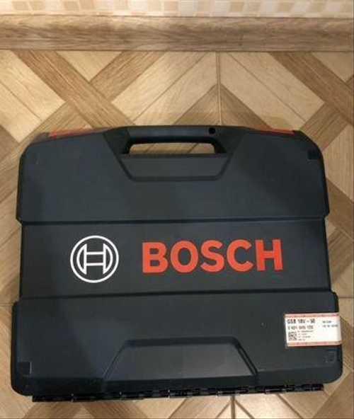 Шуруповерт новый Bosch GSB 18V-50