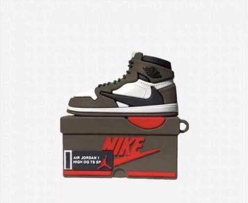 Чехол airpods nike jordan travis scott кроссовки